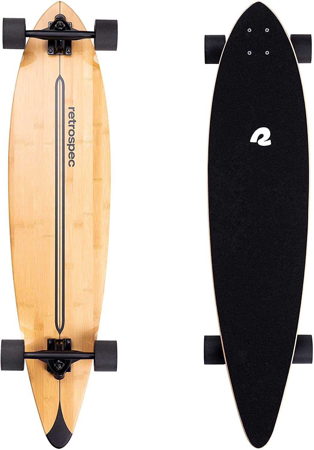 Zed Cruiser & Pintail Longboard Skateboard Complete - Bamboo & Canadian ...