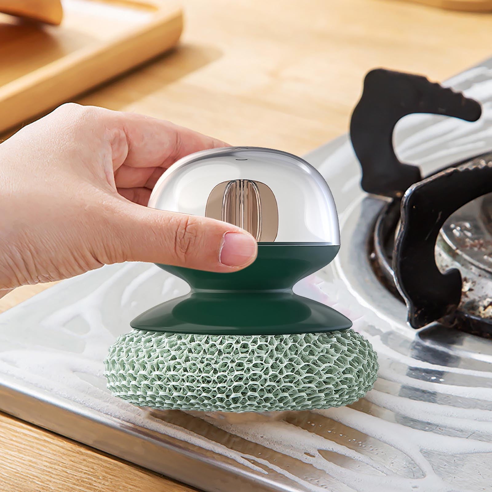 Zedker Fiber Cleaning Ball, Kitchen Non Falling Silk, Pot Washing Brush ...