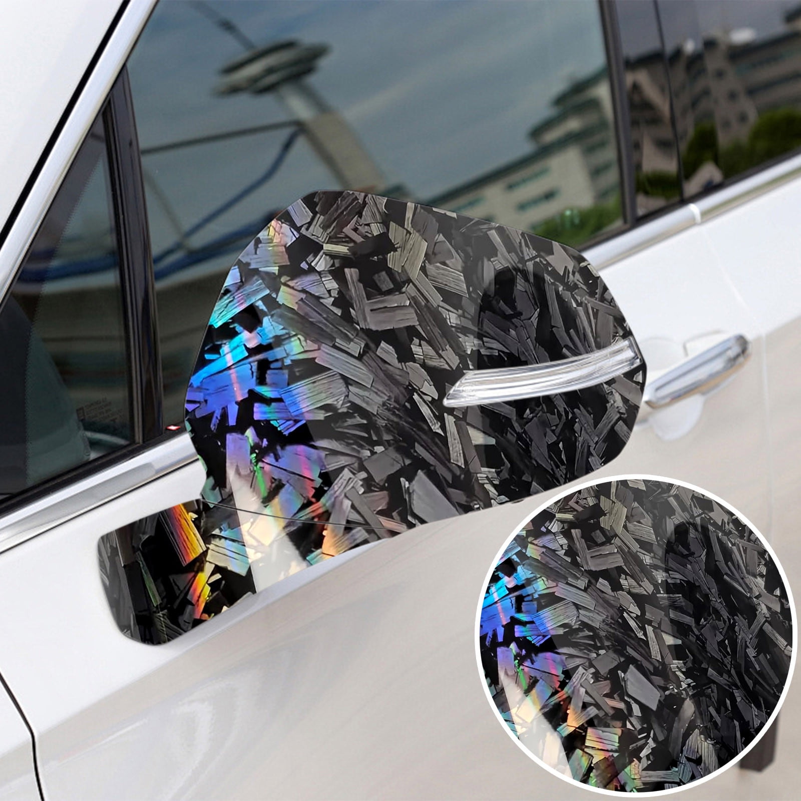 Zedker Forged Gloss Carbon Fiber Vinyl Wrap Roll Release Sticker Sheet ...