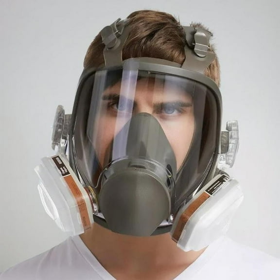 3M Half Facepiece Reusable Respirator, Medium, Gray, NIOSH Mask ...
