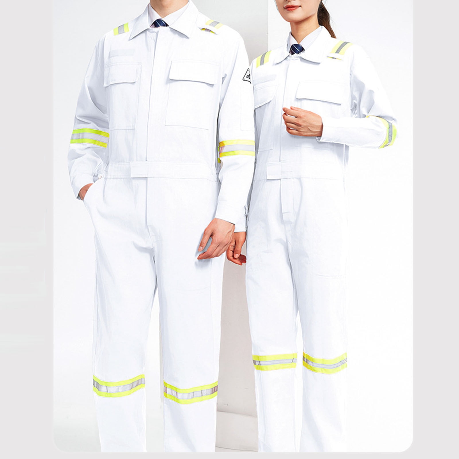 Zedker Men's One Piece Work Coverall Jumpsuits Long Sleeves Front ...