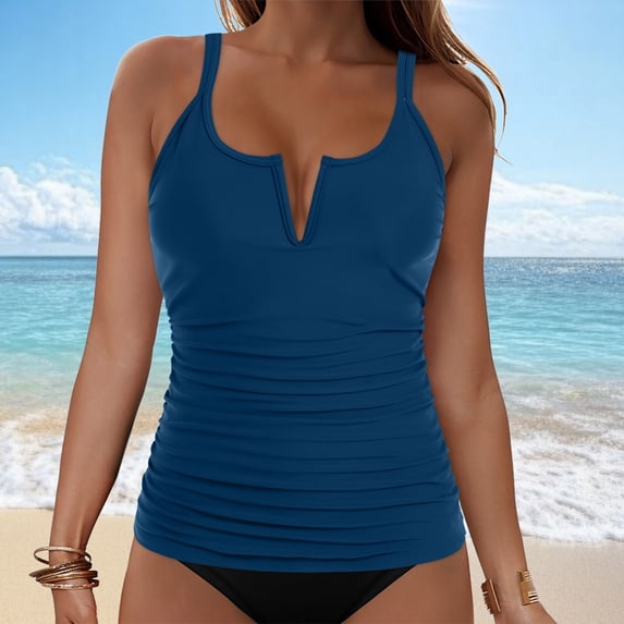 Zedker One Piece Swimsuit Womens Control Slimming Bathing Suit V Wired ...