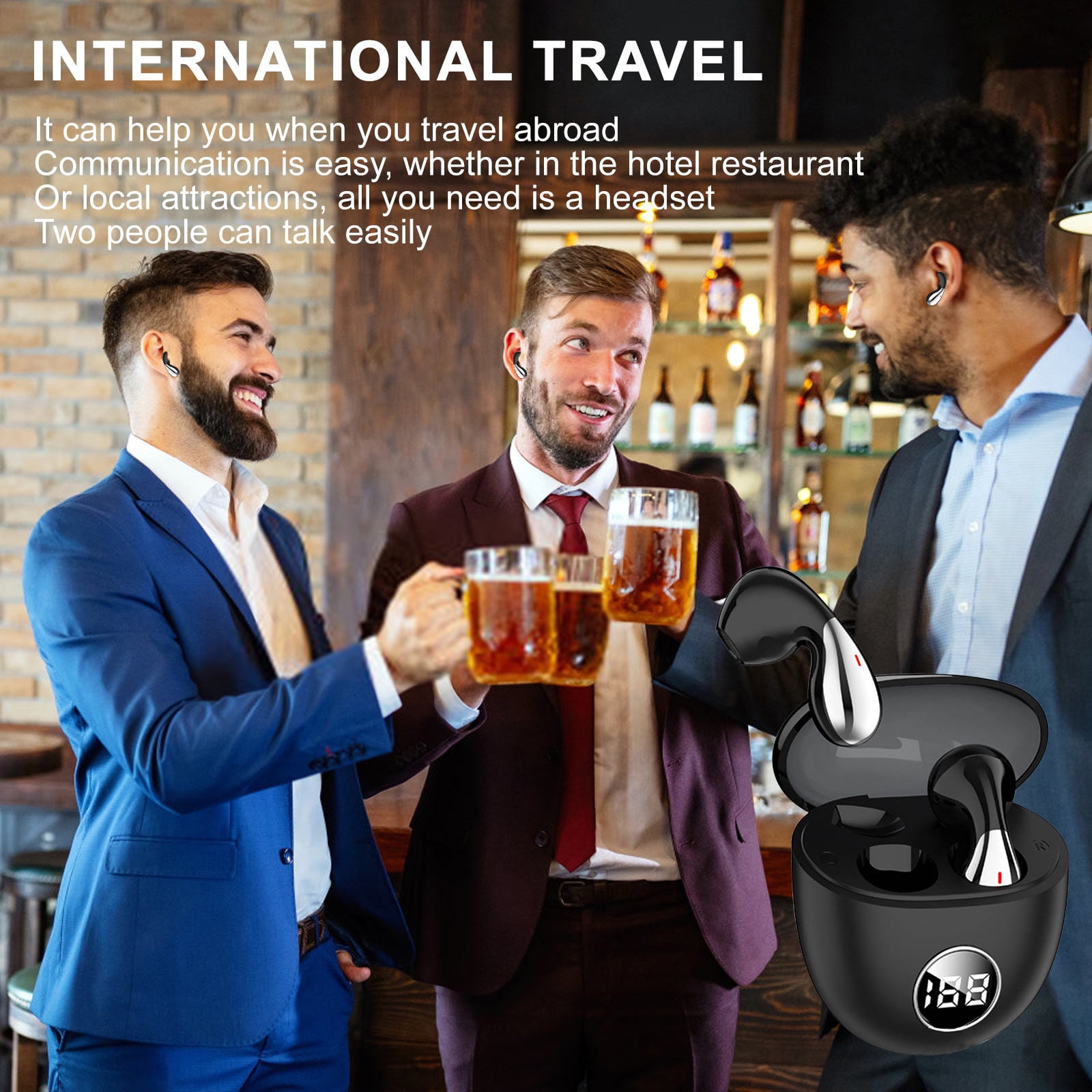 Zedker Smart Language Translation Earbuds Real Time Translation ...