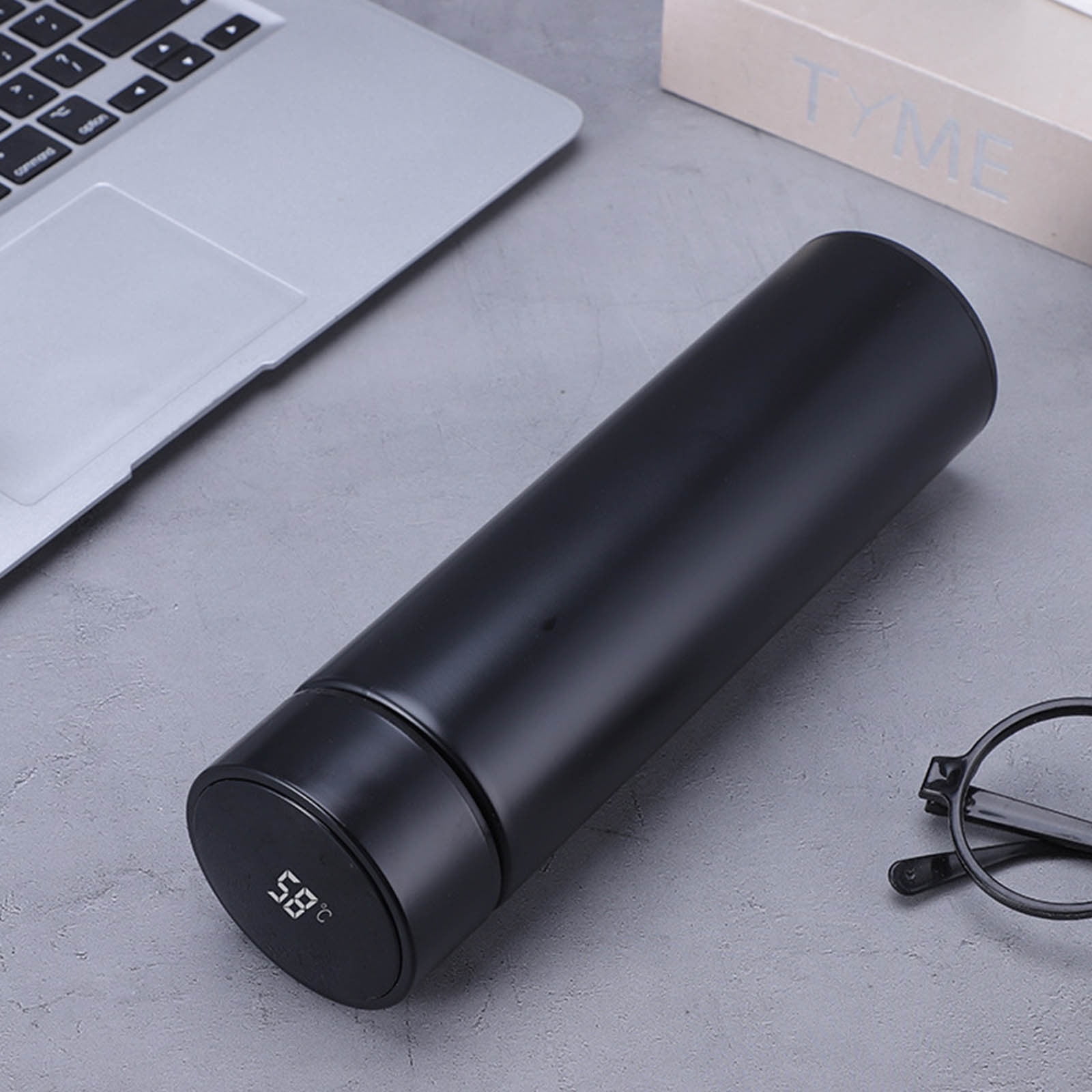 Zedker Smart Water Bottles with LED Temperature Display Tea Infuser ...
