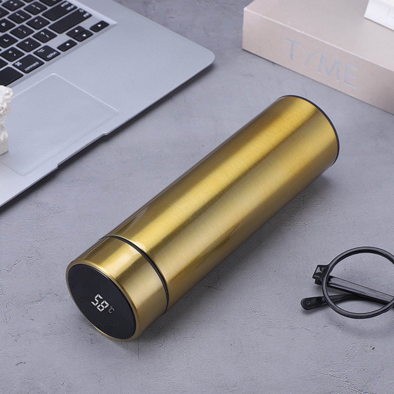 Zedker Smart Water Bottles with LED Temperature Display Tea Infuser ...