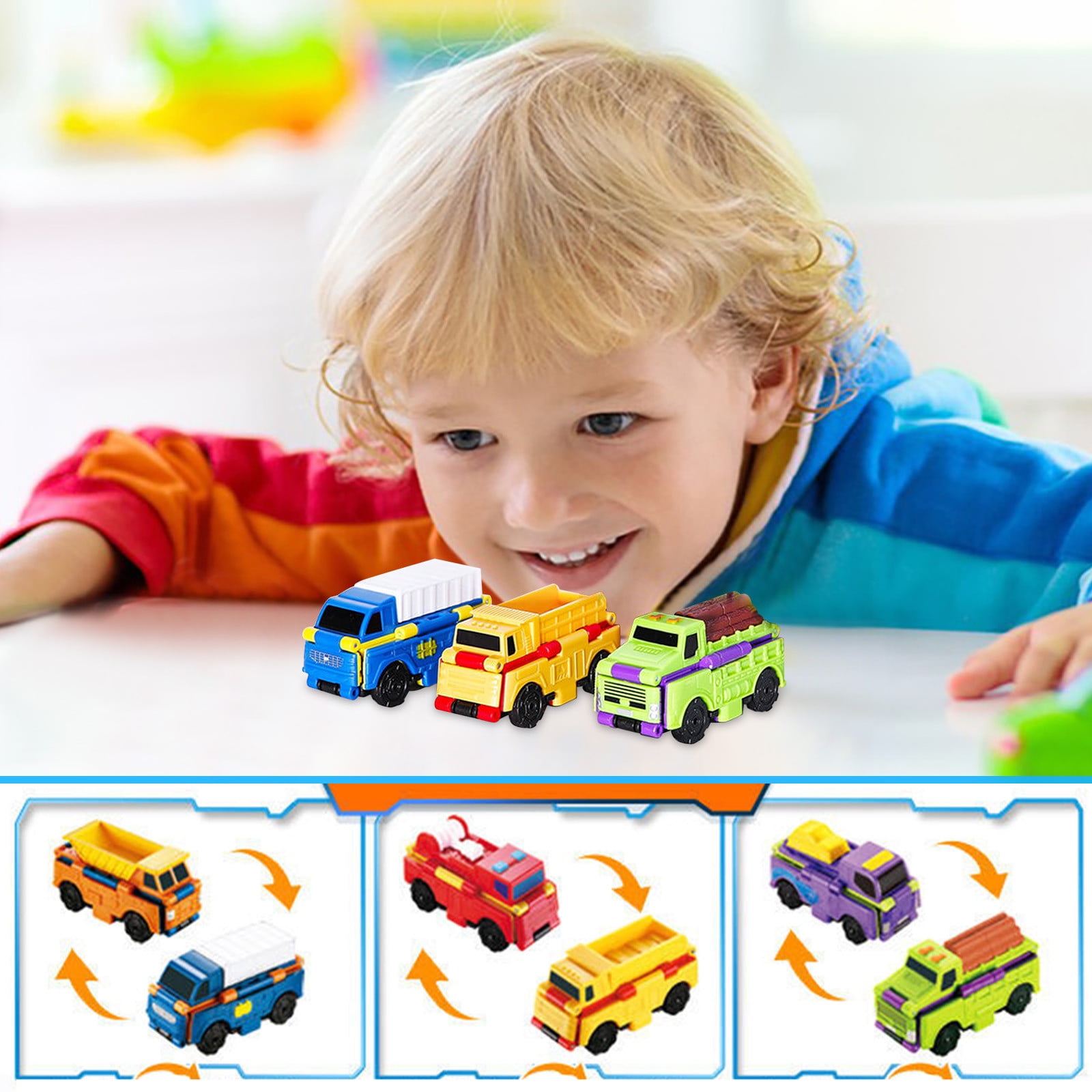 Zedker Transformable Cars Transformable Dual Design Toy Cars ...