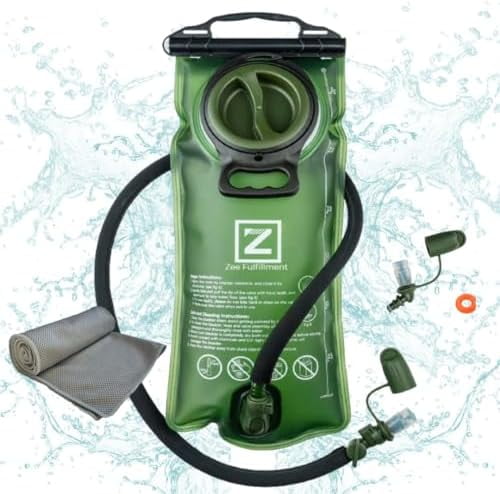 Zee Best Hygienic Hydration Bladder, (3L) Hygienic Features: Easy-to Clean, Dual Wide Openings ...