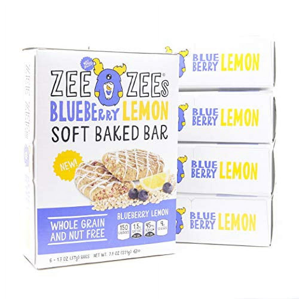 Zee Zees Blueberry Lemon Soft Baked Snack Bars, Nut-Free, Whole Grain ...