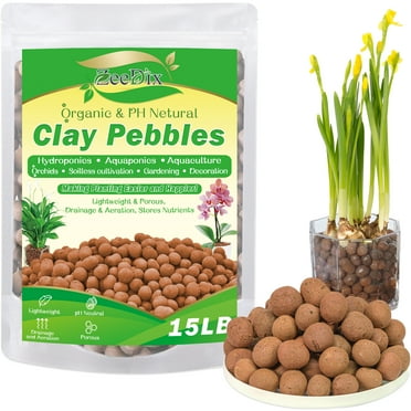 Hydroton (Leca) Clay Pebbles - Hydroponic Garden Hydro Rocks for Plants ...