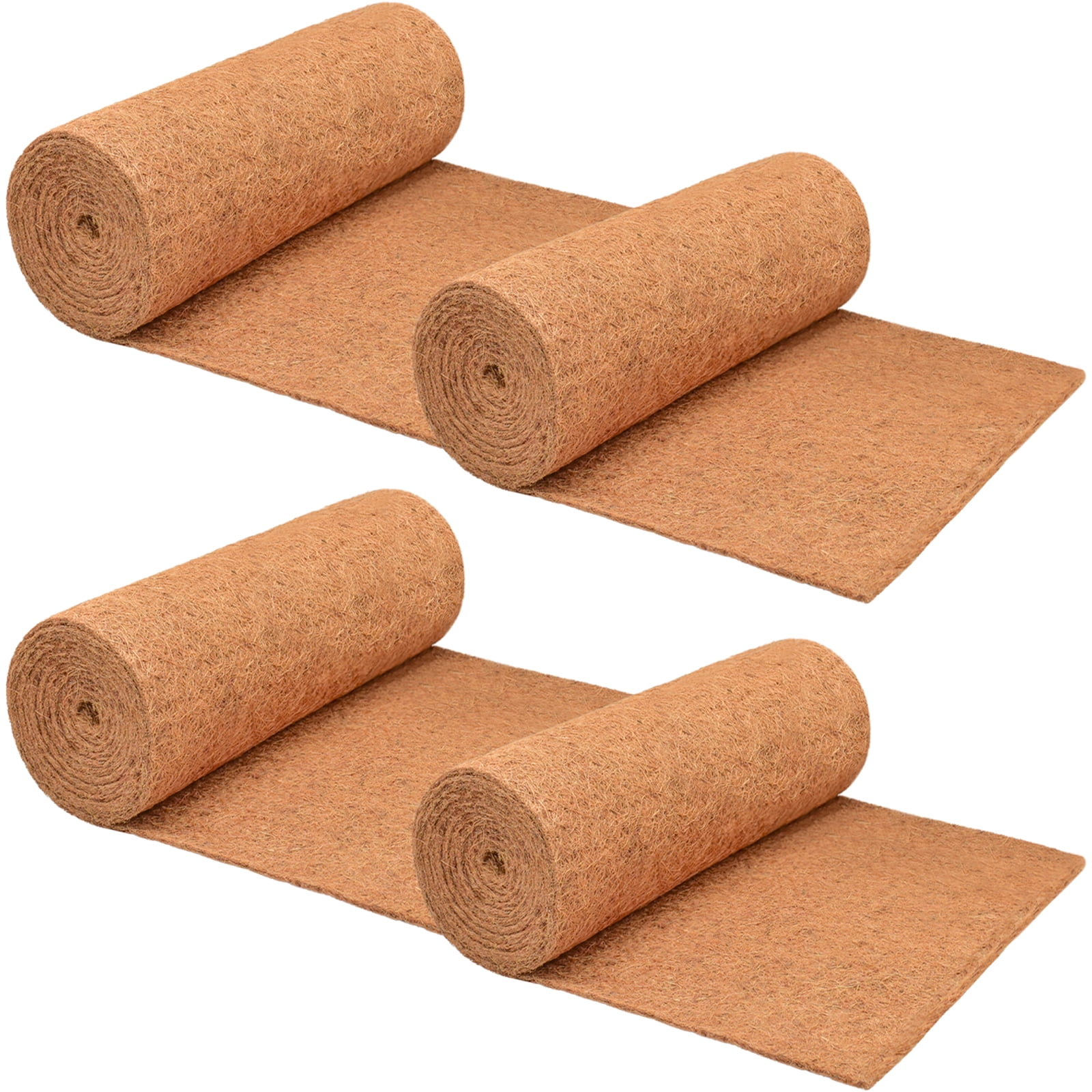 ZeeDix 4 Pack 16 x 118in Natural Coco Liner Roll for Flower Pot Basket ...