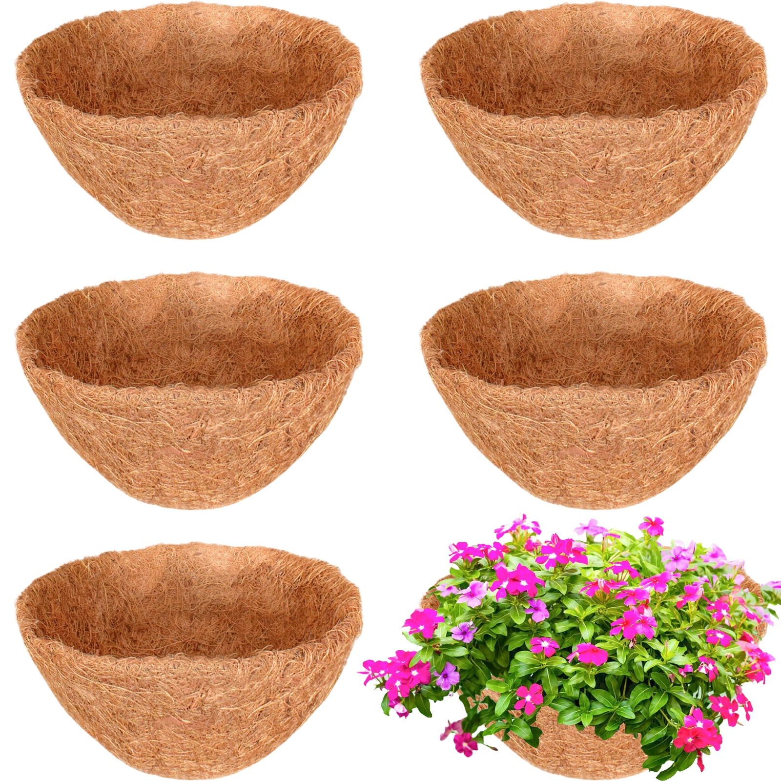 Customer reviews for ZeeDix 6PCS Coco Fiber Liner 12 Inch Coconut Fiber ...