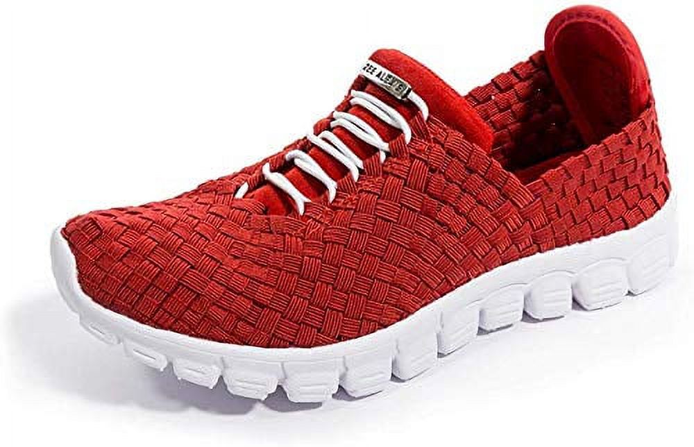 Zeealexis Women Casual Comfort Sneaker Red 10 - Walmart.com