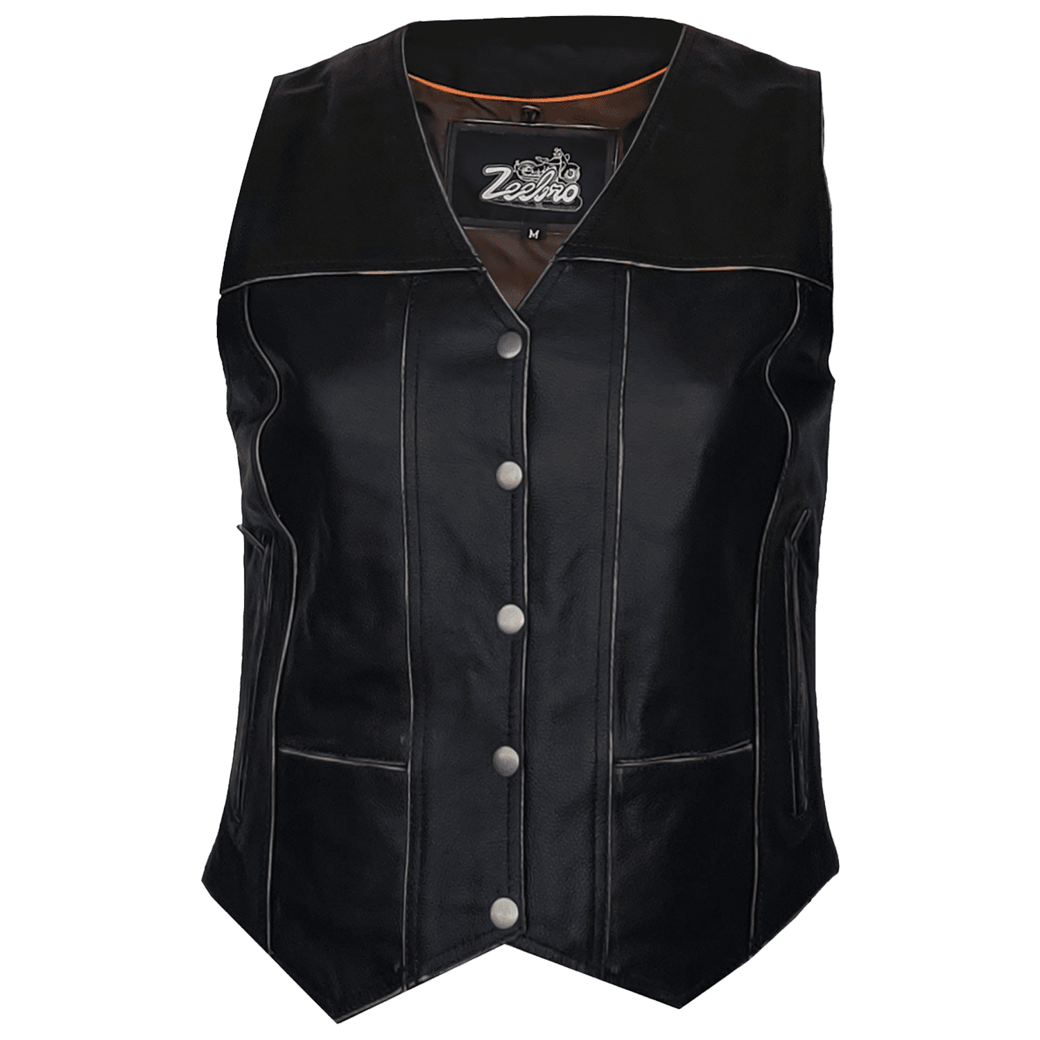 Zeebro Women's WX–231 Waxed Leather Vest Size L - Walmart.com