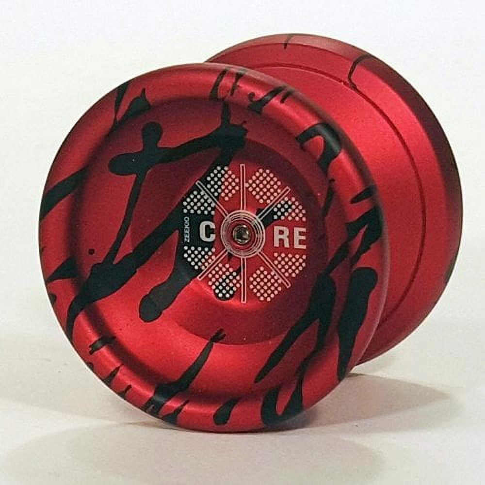 Zeekio Core Yo-Yo - Red with Black Splash - Walmart.com