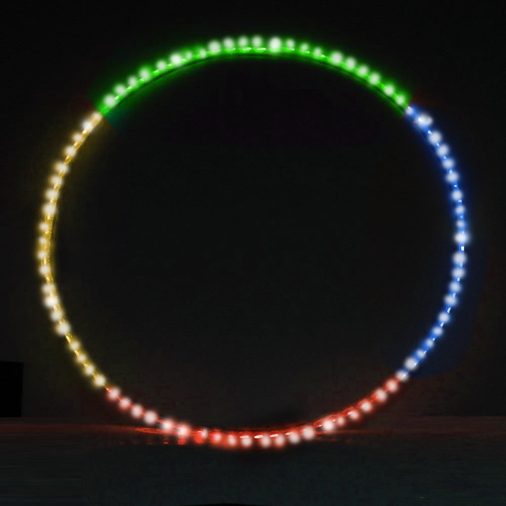 Zeekio LED Hula Hoop- Multi-Color, Rechargeable, Remote Control ...