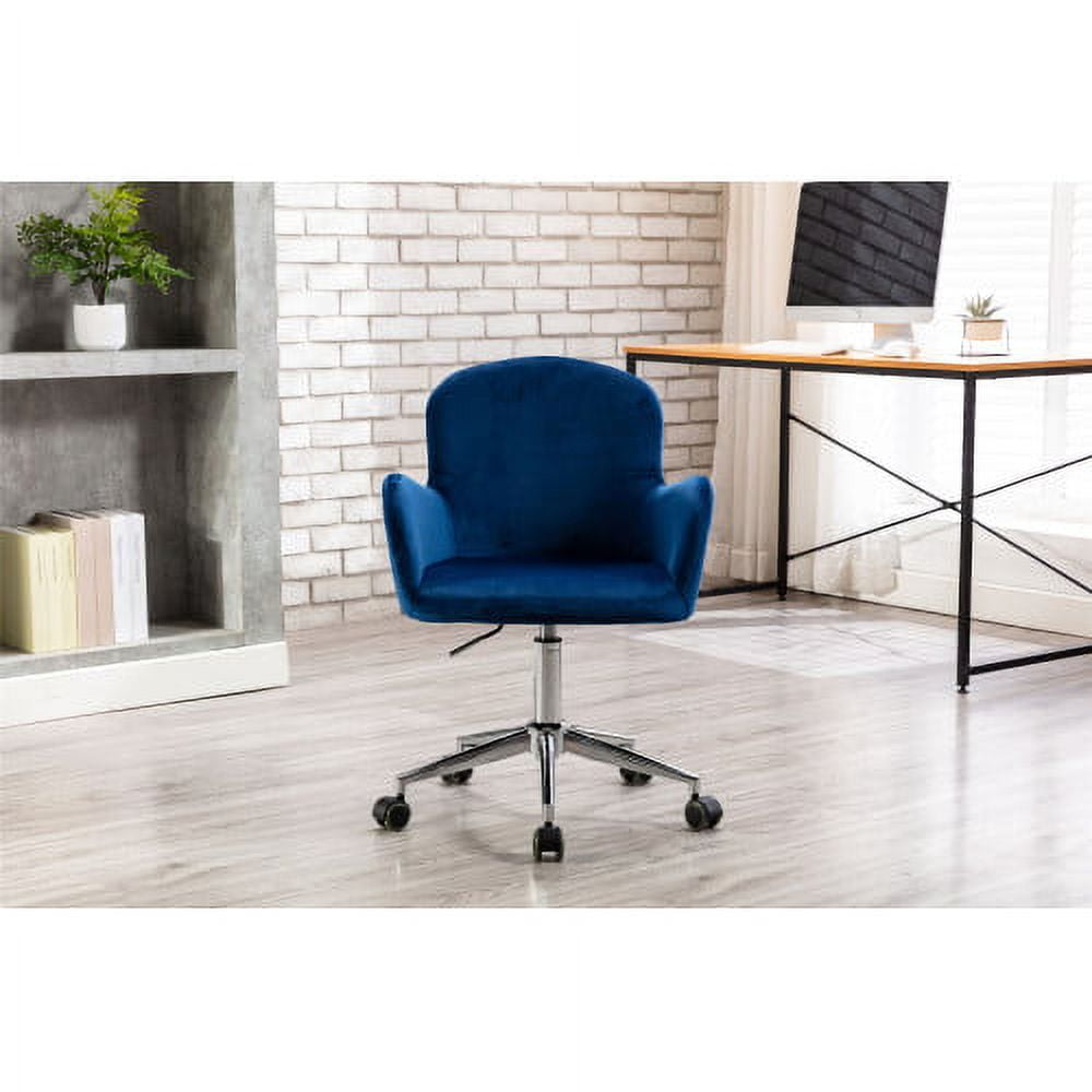 Zeeyh Velvet Swivel Shell Chair for Living Room ,Office chair , Modern ...