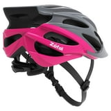 Zefal Women's Pro Gray Pink Bike Helmet (Universal Dial, 24 Large Vents ...