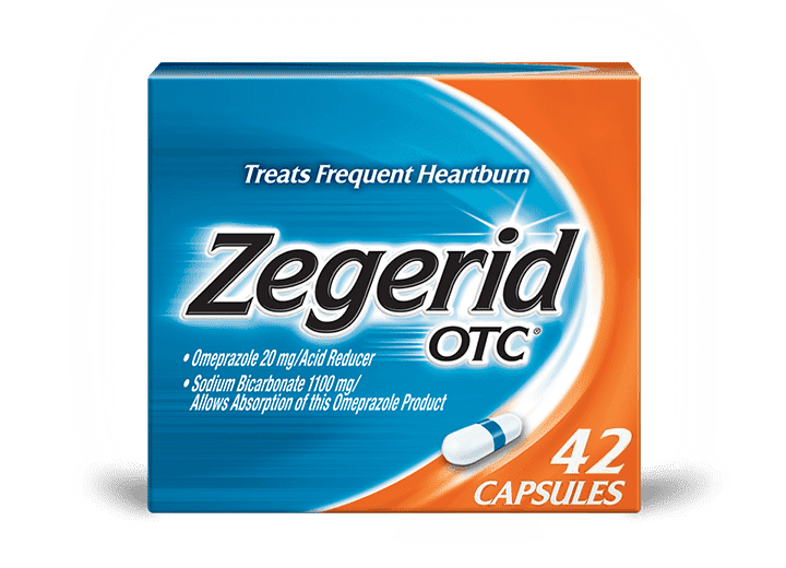 Zegerid OTC Heartburn Relief, 24 Hour Stomach Acid Reducer Proton Pump ...