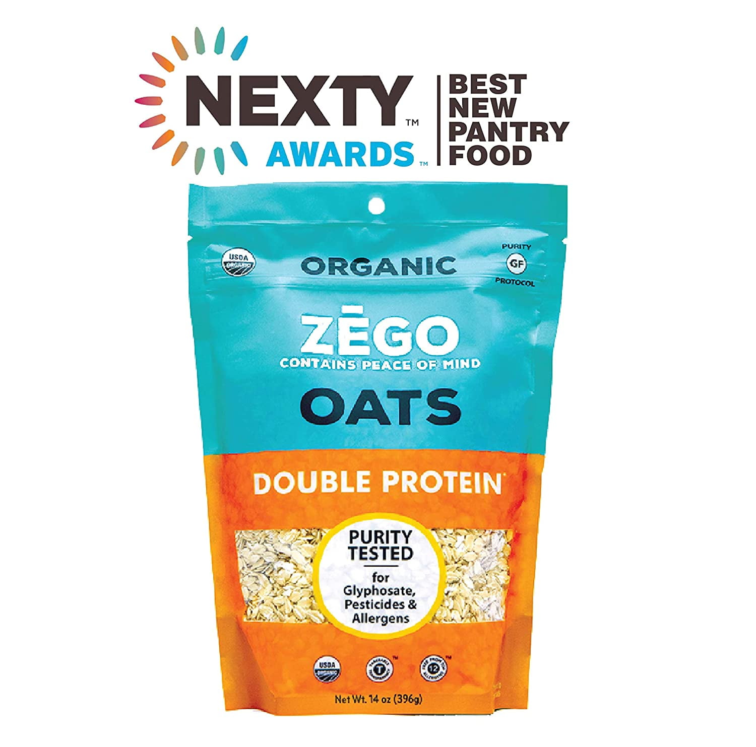 Zego Organic Gluten-Free Rolled Oats, Quick Cooking, Certified GF, Raw ...
