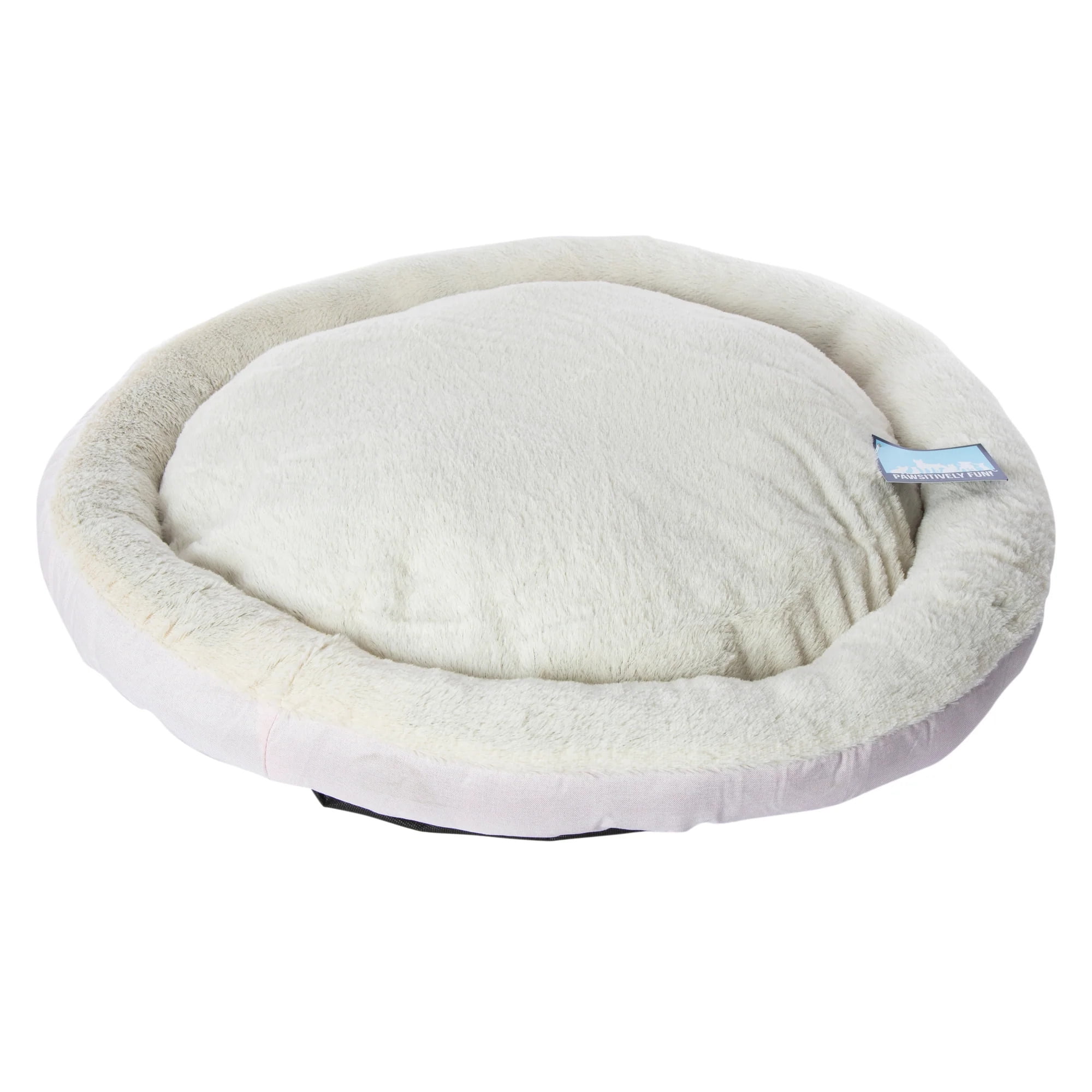 Zegsy Large Round Pet Bed, Soft 85% Polyester Shell, 30in Diameter ...