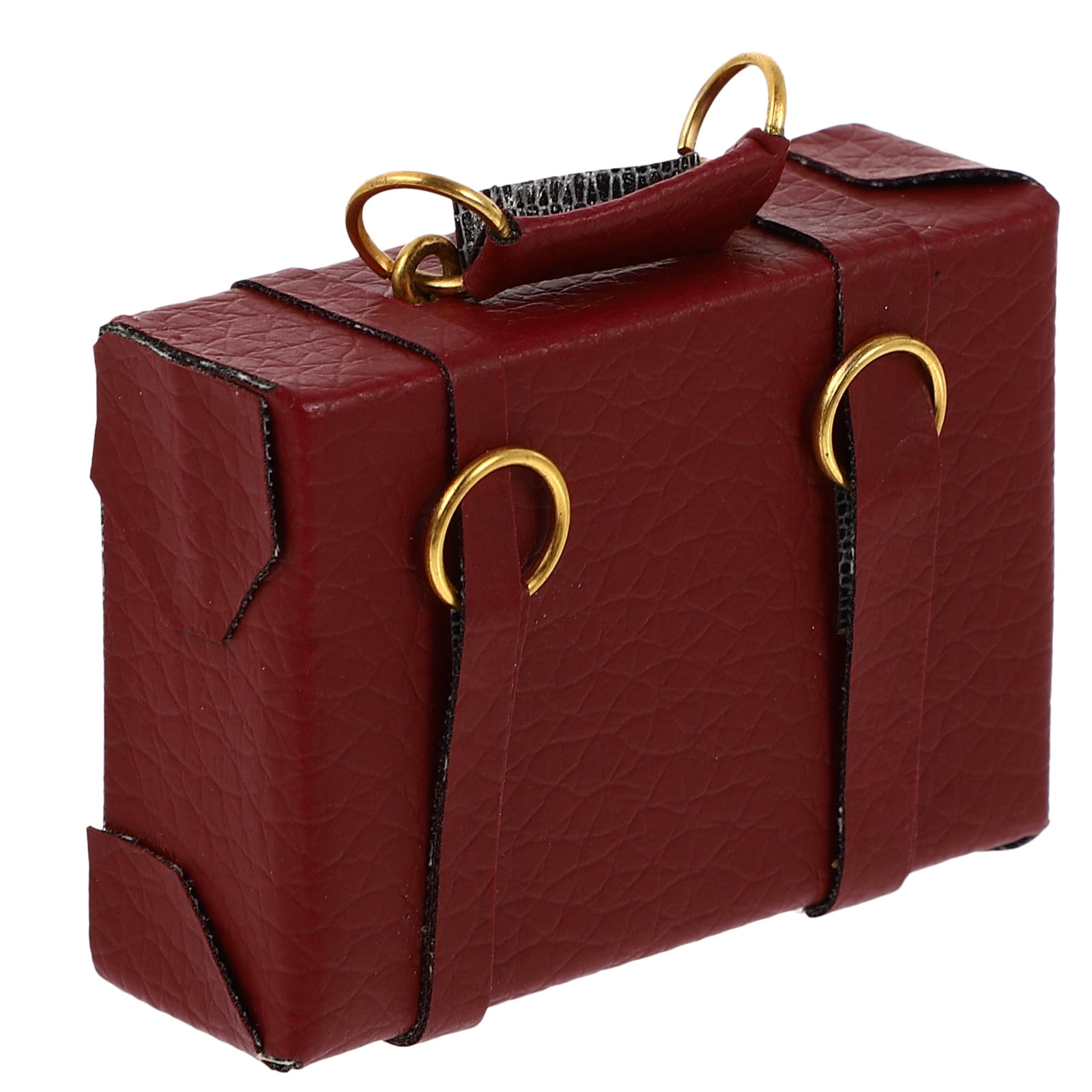 Zehuanyu 1/12 Leather Bags Lovely Mini House Suitcase Miniature Tiny ...