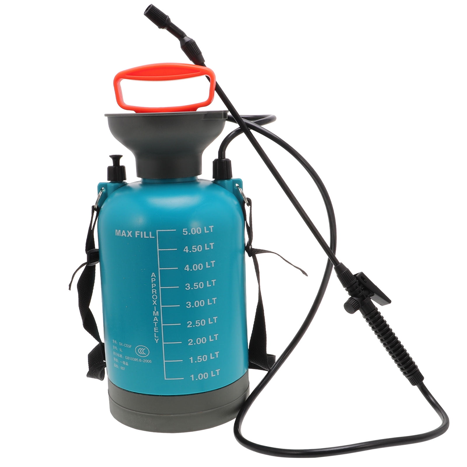 Zehuanyu 1 Pc 5L Pressure Spray Bottle Watering Can Manual Pot Sprayer (Blue With Base ...