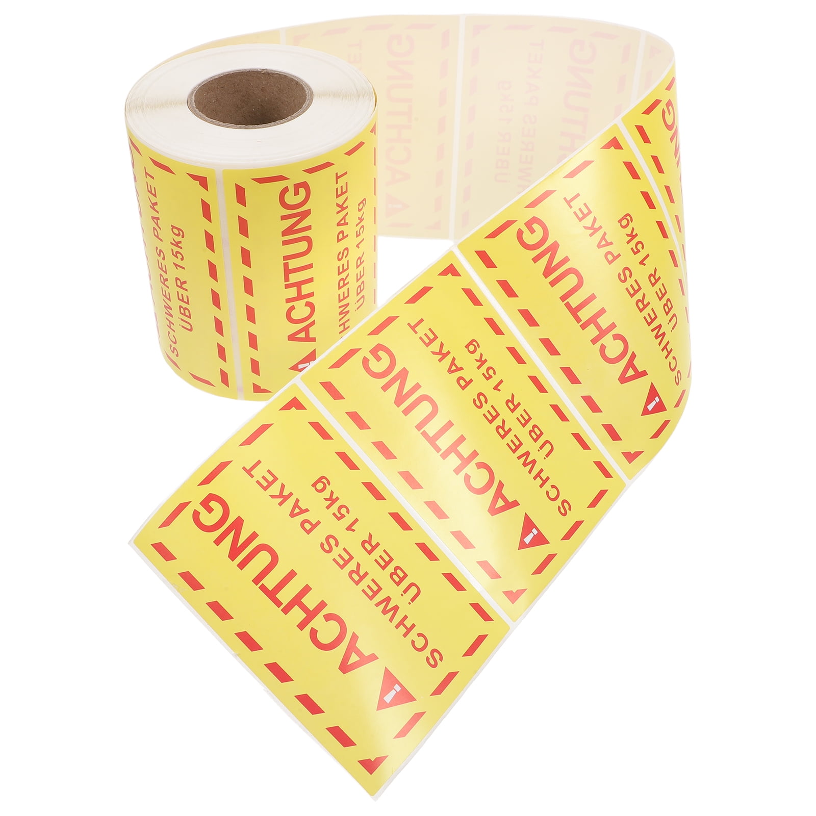 Zehuanyu 1 Roll/500Pcs Caution Heavy Overweight Sticker Warning ...