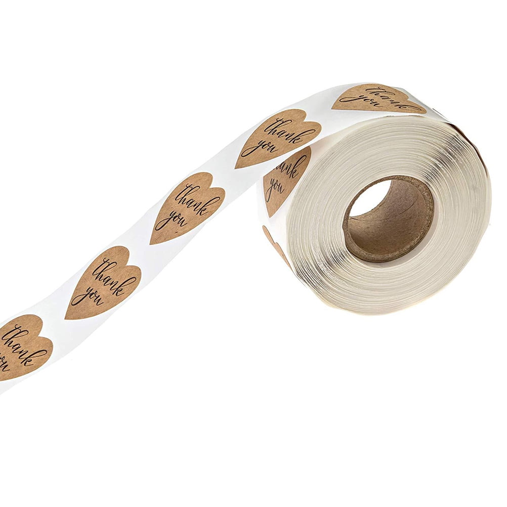 Zehuanyu 1 Roll Heart Shape Stickers Self-Adhesive DIY Sticker Gift ...