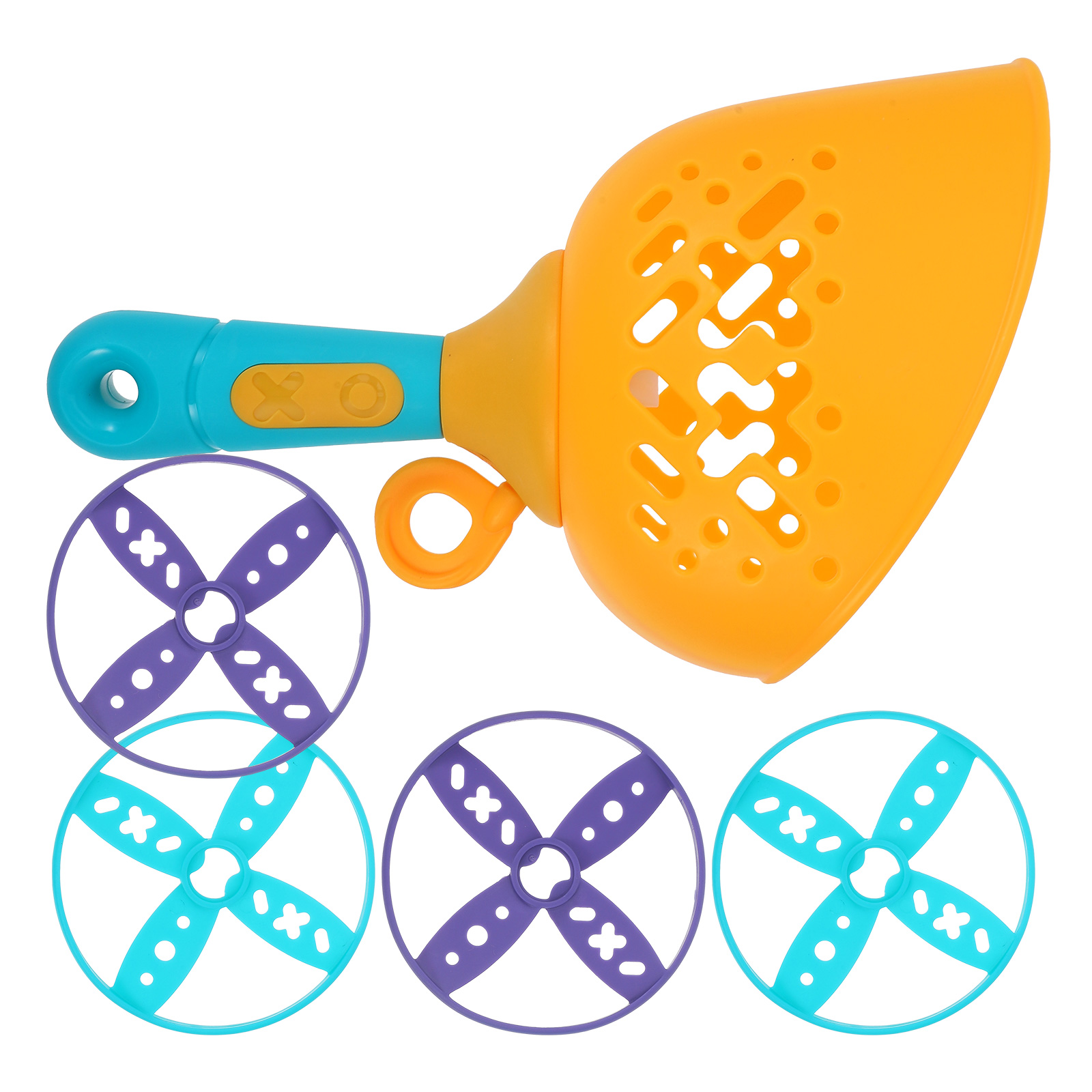 Zehuanyu 1 Set Flying Disc Launcher Toy Outdoor Disc Launcher Plaything ...
