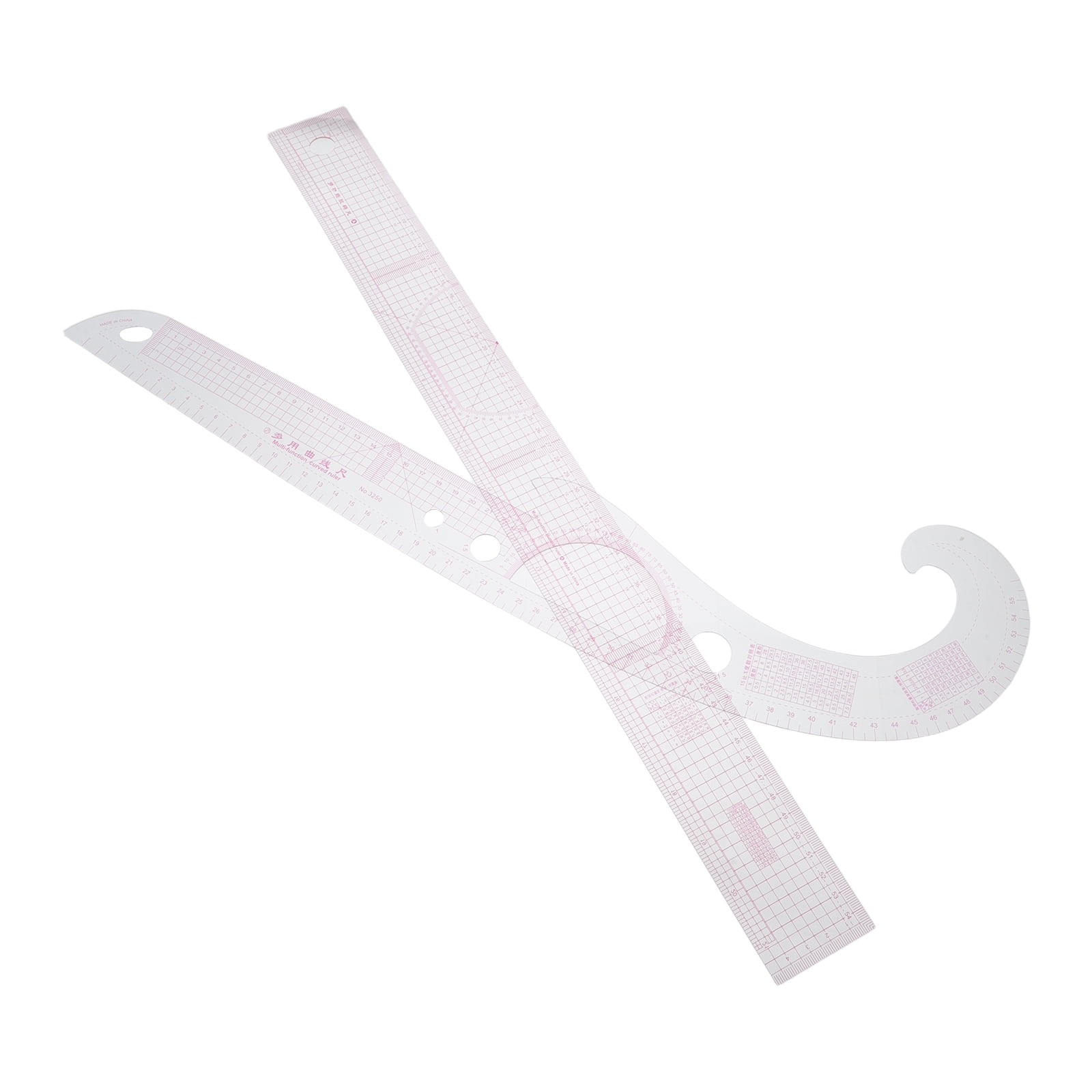 Zehuanyu 1 Set Of Sewing Ruler Plastic French Curve Ruler For Pattern ...