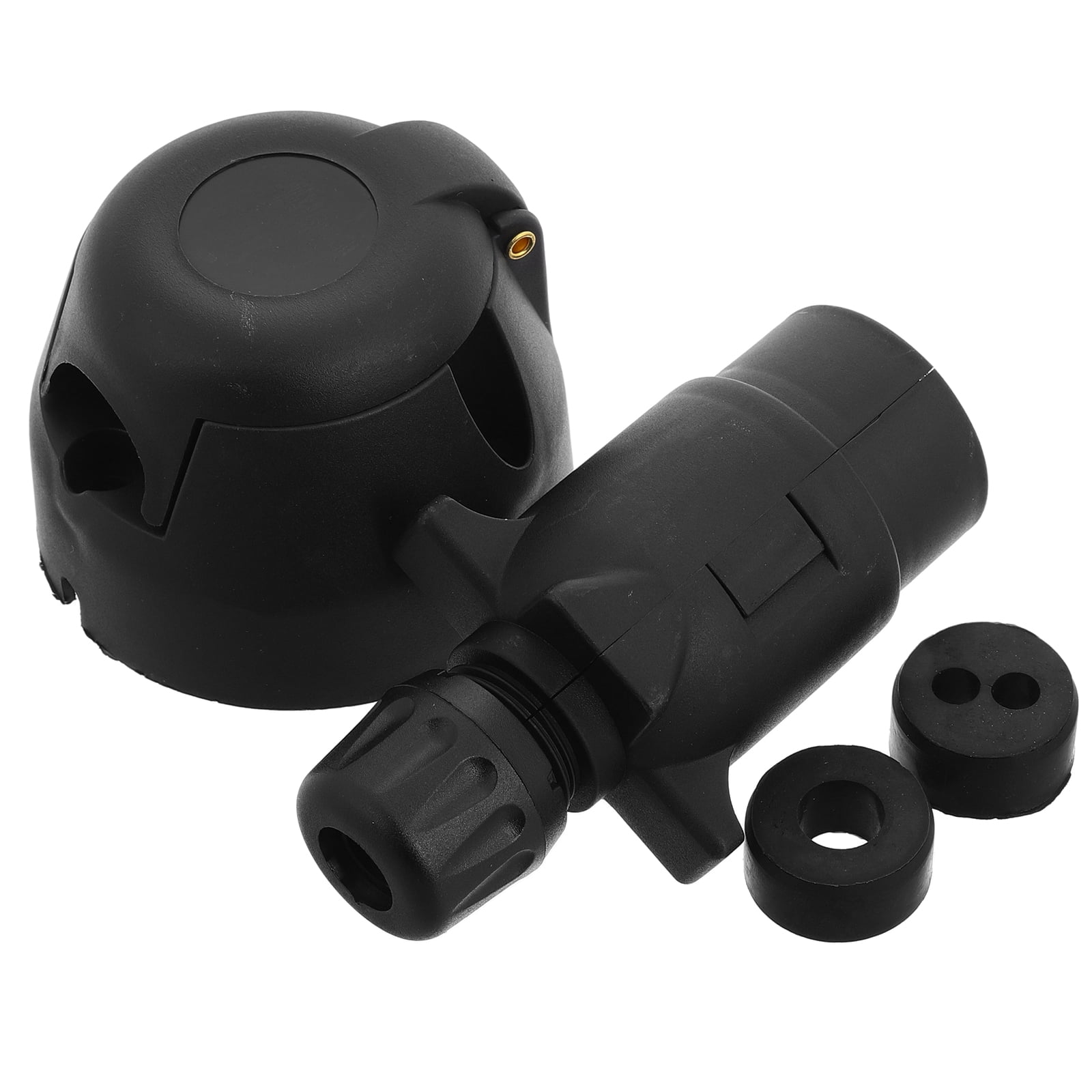 Trailer Light Plug Connector Adapter 7 Pin Truck Power Socket Replacement for RVs and Bike ...