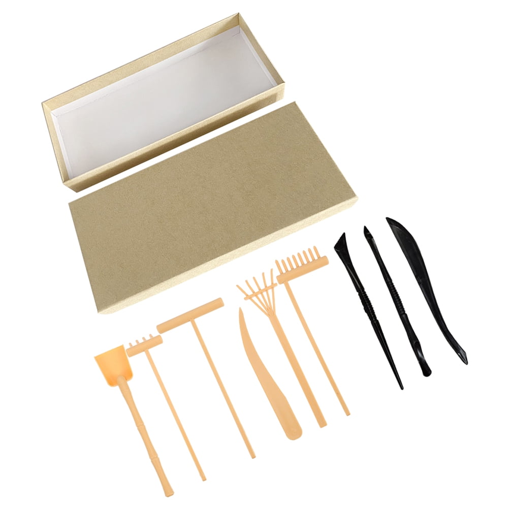 Hytrove Assorted Color Plastic Mini Zen Garden Rake Tabletop Use Adults ...