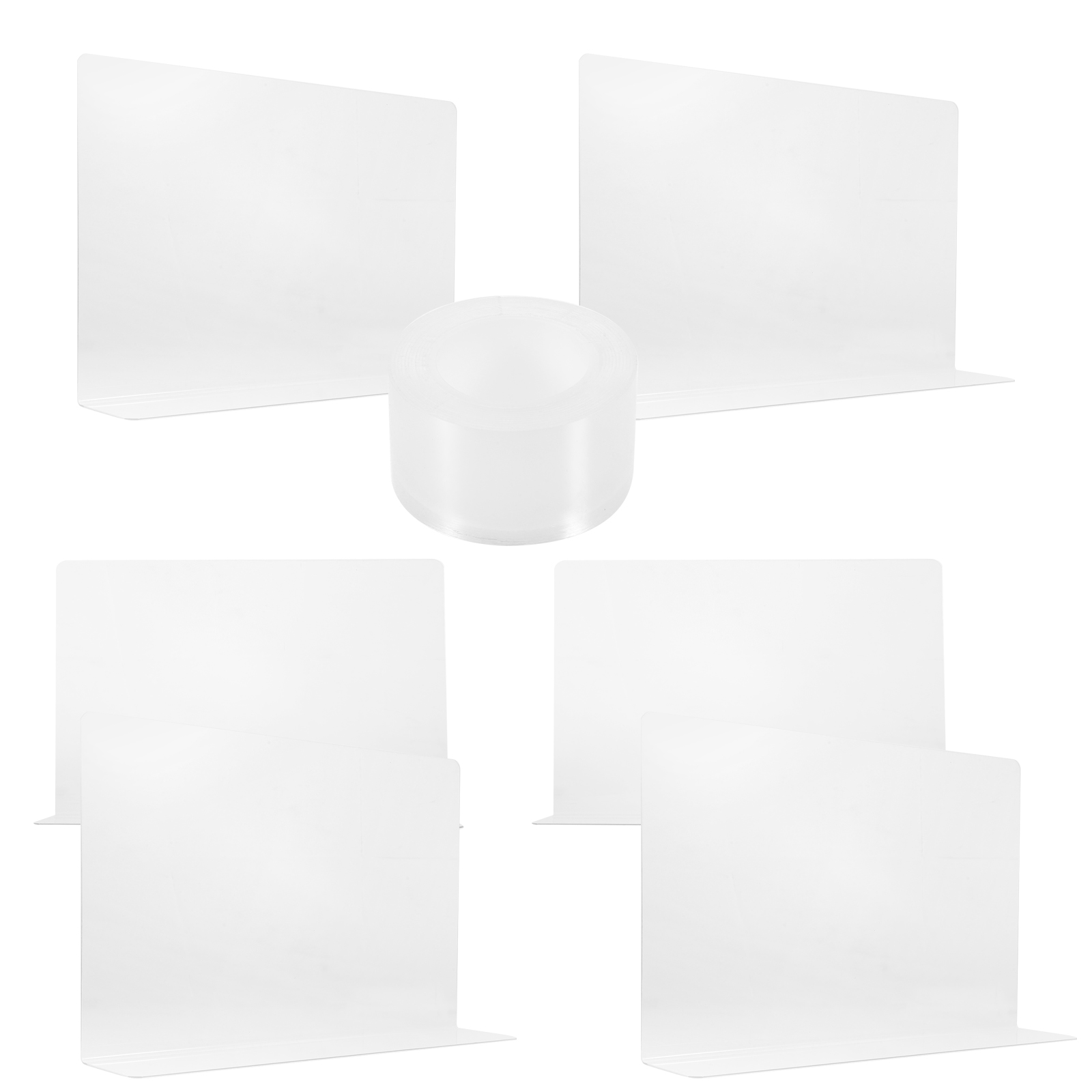 Zehuanyu 1 Set of Shelf Dividers Clear Plastic Tall Cabinet Shelf ...