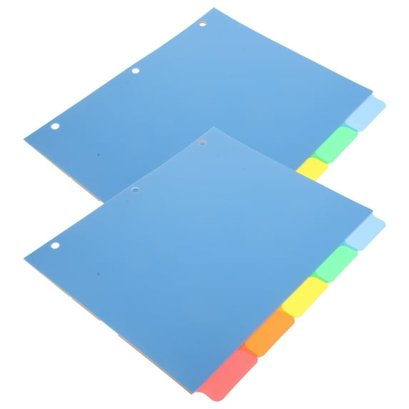 Zehuanyu 10 Pcs 3 Hole Punched Page Divider Binder Dividers Category ...