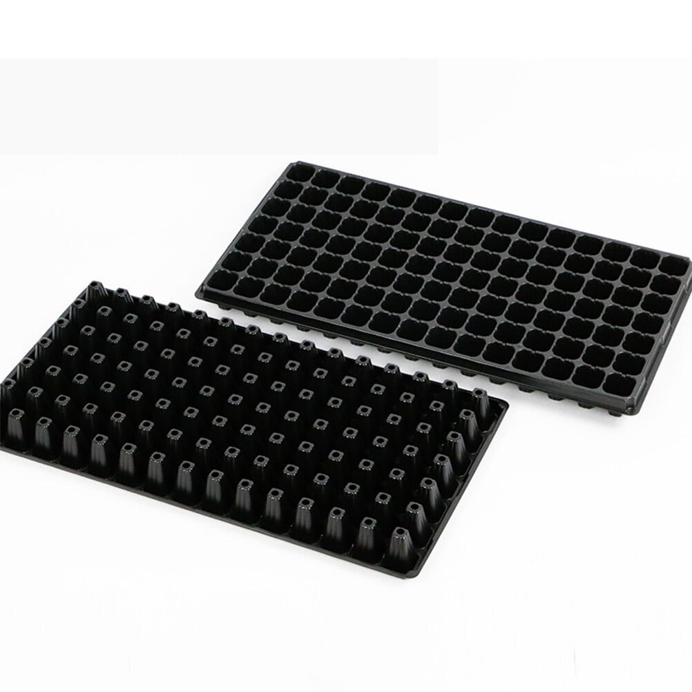 HEMOTON Black Plastic Sprouter Tray for Plants 105 Cells Lightweight ...