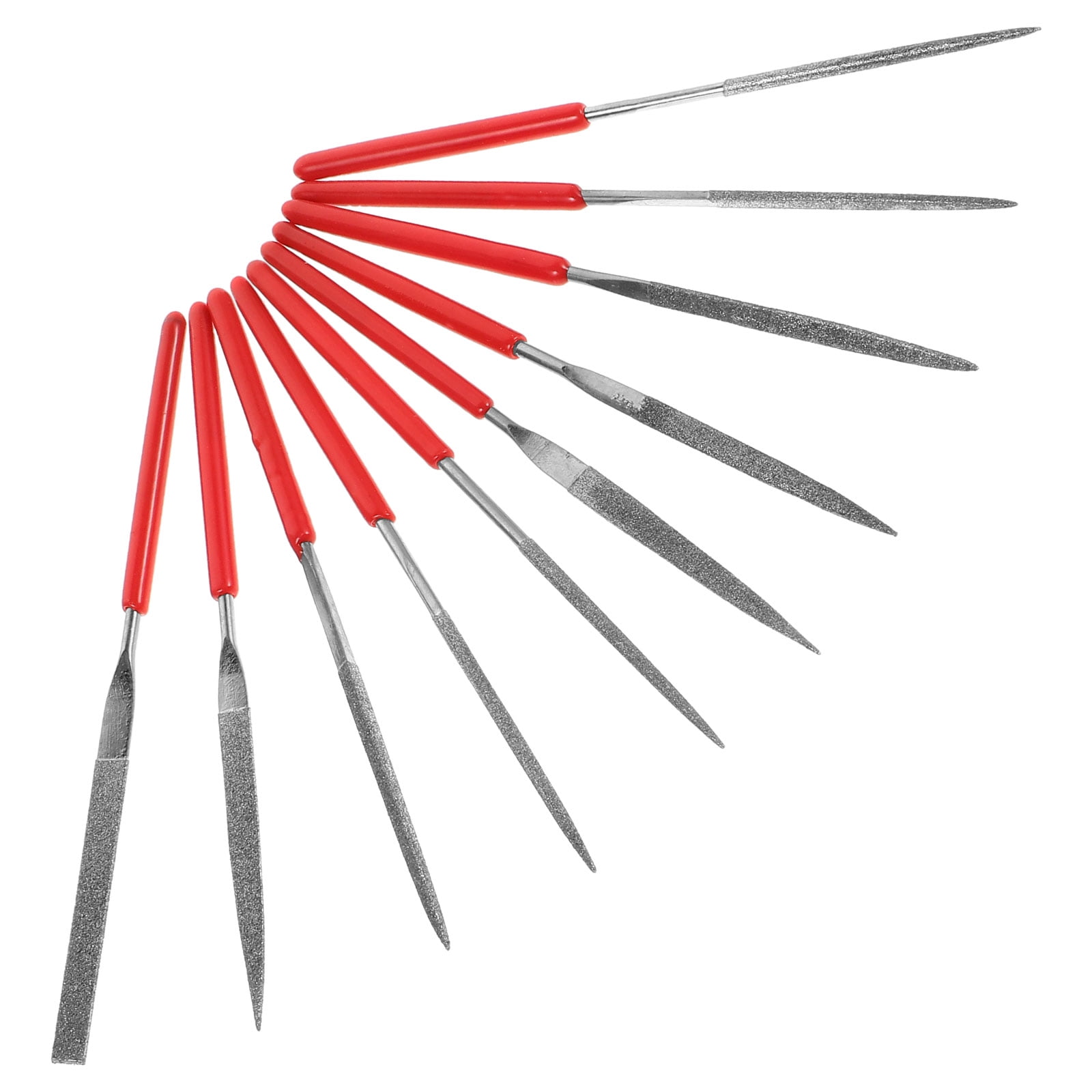 10 Piece Multi Diamond Needle File Set for Home Use Small Plastic ...