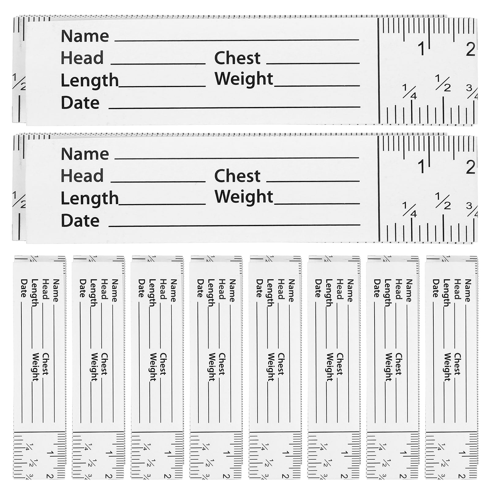 Zehuanyu 10 Pcs Public-English Soft Paper Graduation Ruler - Walmart.com