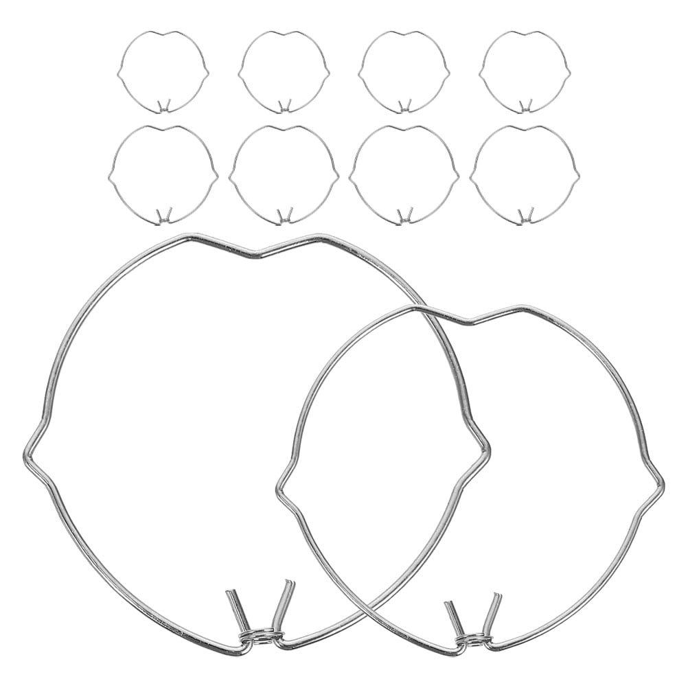 DEEPCRAFF Manganese Steel Spring Clips Silver Resistant to Deformation ...