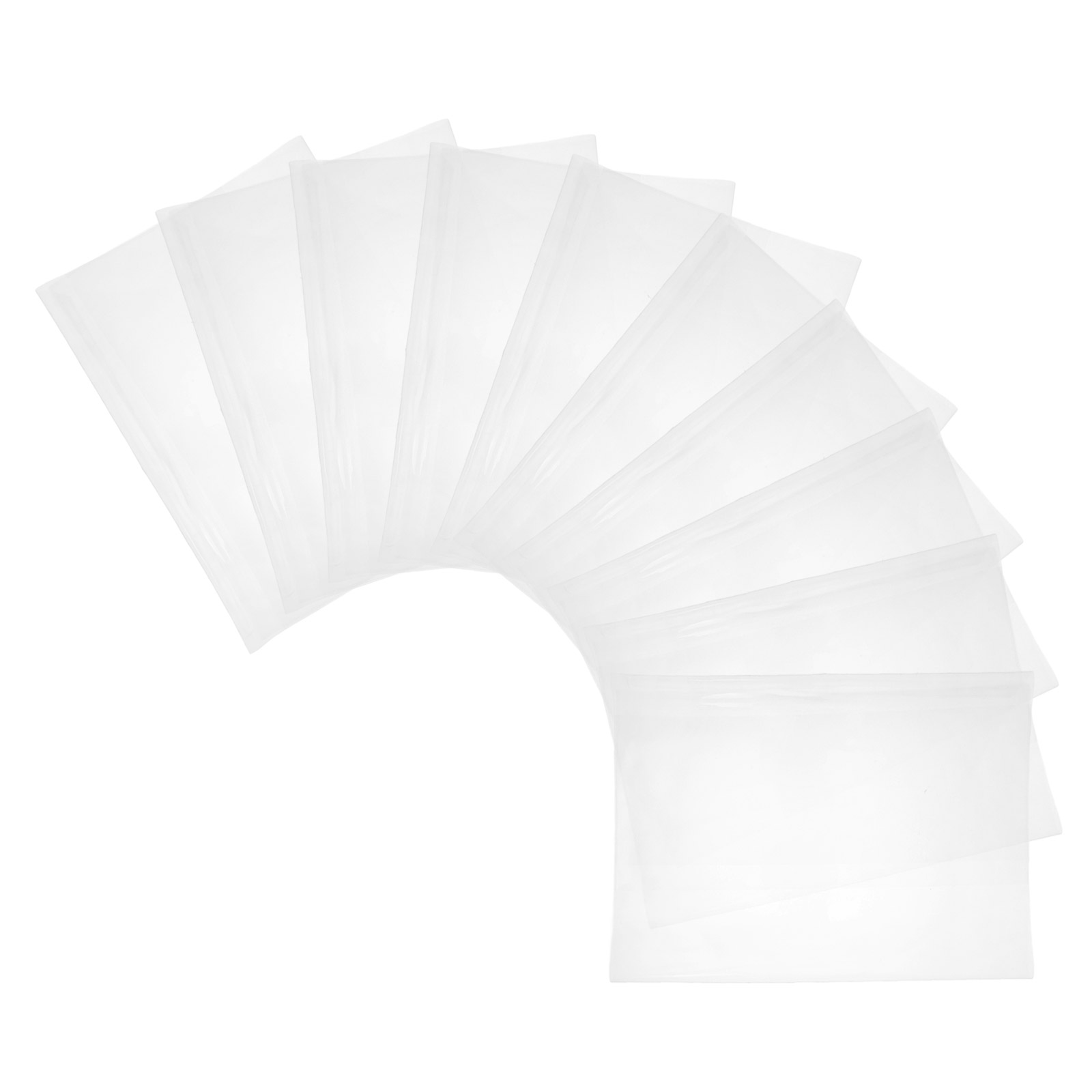 Zehuanyu 10 Pcs Transparent Book Cover Clear Pan Shelving Liners Pupils ...