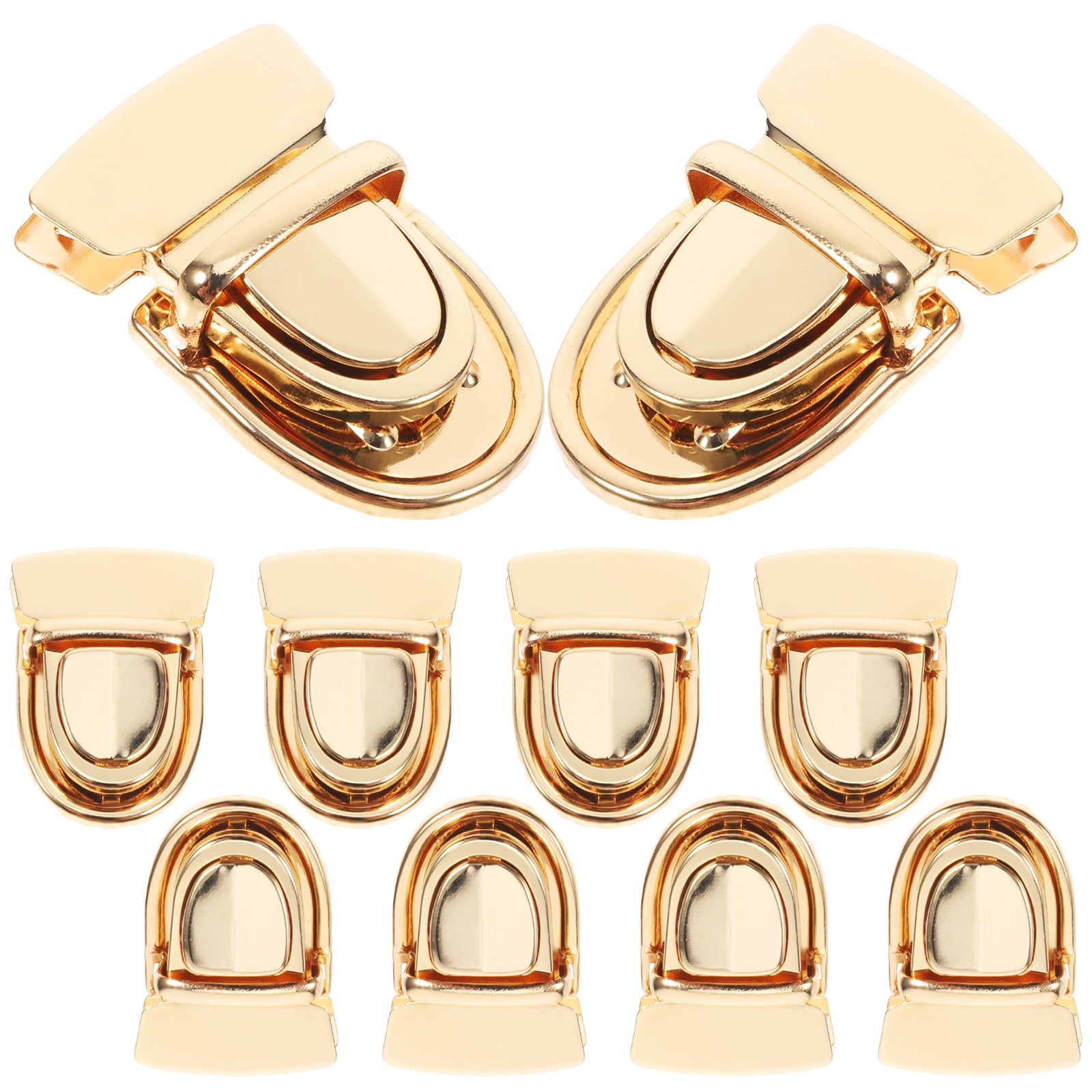 Zehuanyu 10 Sets Tuck Lock Clasp Catch Purse Thumb Lock Purse Buckle ...