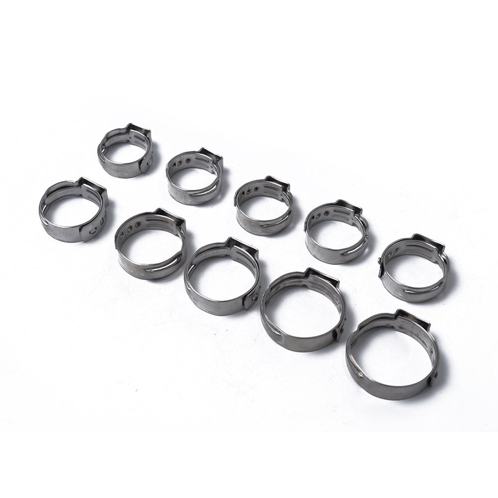 Zehuanyu 100 PCS Vacuum Hoses Vacuum Hose Pipe Clamp Hose Clamps 2X2X0 ...