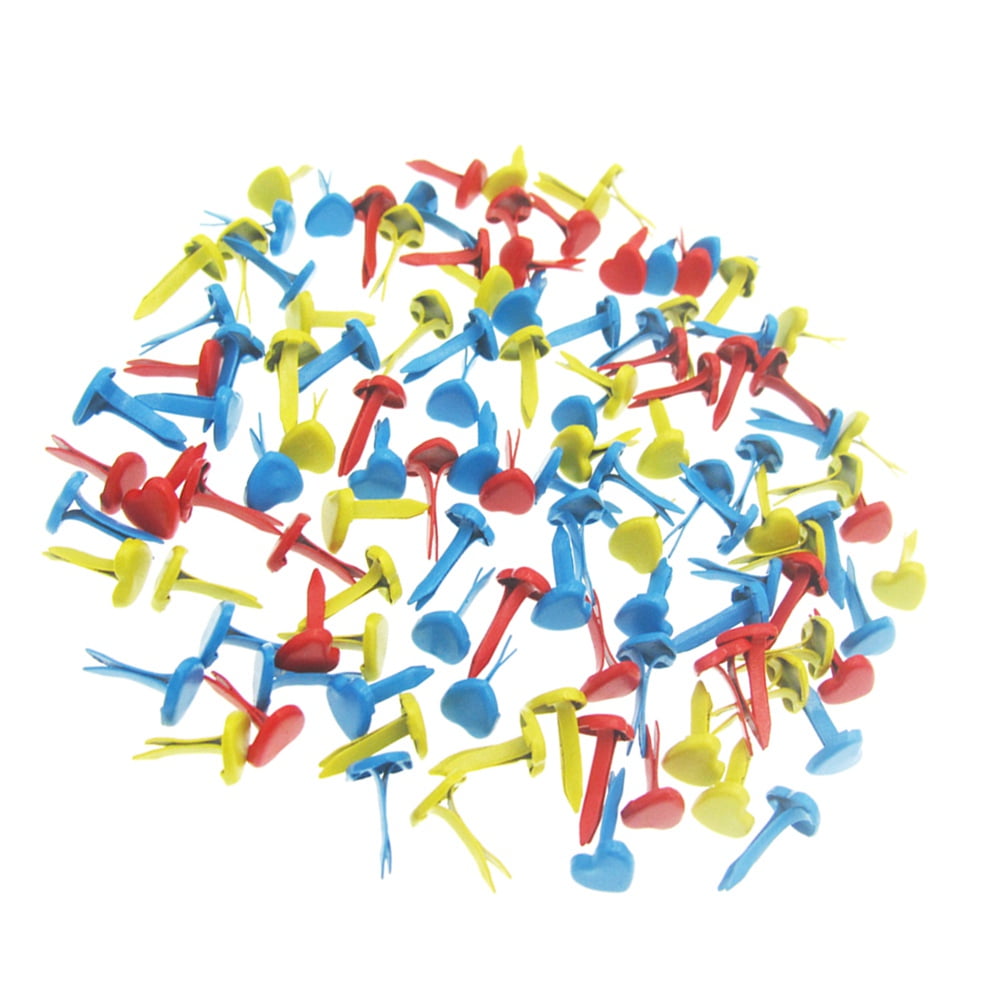 Zehuanyu 100 Pcs Boutonniere Pins for Crafts Paper Fastener Scrapbook ...