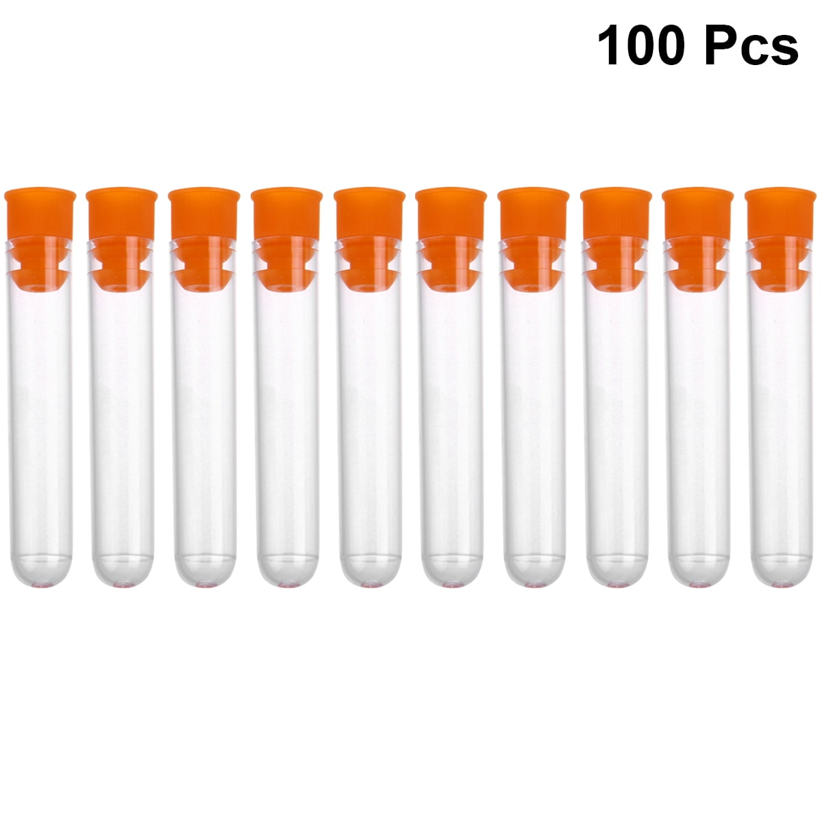 Zehuanyu 100 Pcs Clear Storage Bins with Lids Test Tubes with Cap 6X1 ...