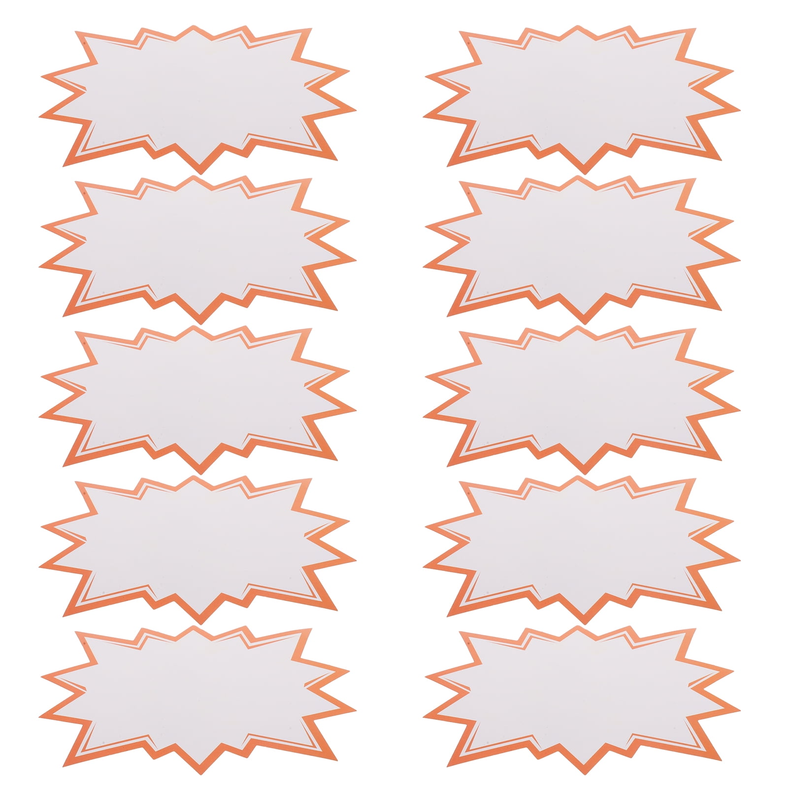 Zehuanyu 100 Pcs Explosive Card Price Tag Paper Big Bang Display Show ...