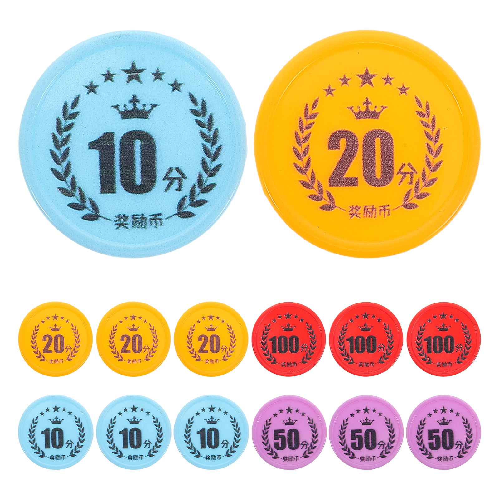 Zehuanyu 100 Pcs Points Card Chips Children's Math Teaching Aids ...