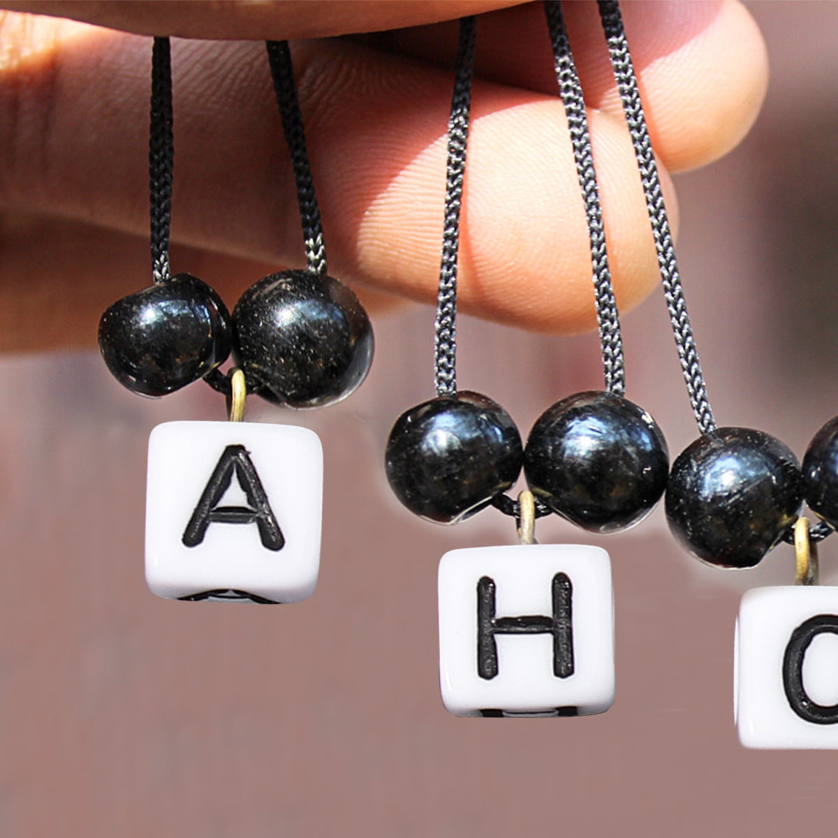 Zehuanyu 100 Pcs Square Letter Beads Alphabet for Crafting Merch Child ...