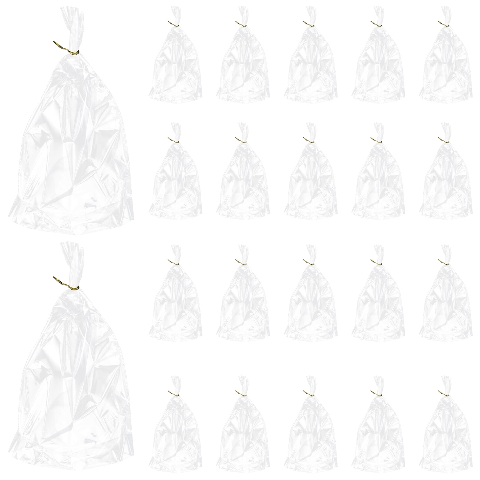 Zehuanyu 100 Pcs Stackable Storage Bins Packing Bag for 30x18cm ...