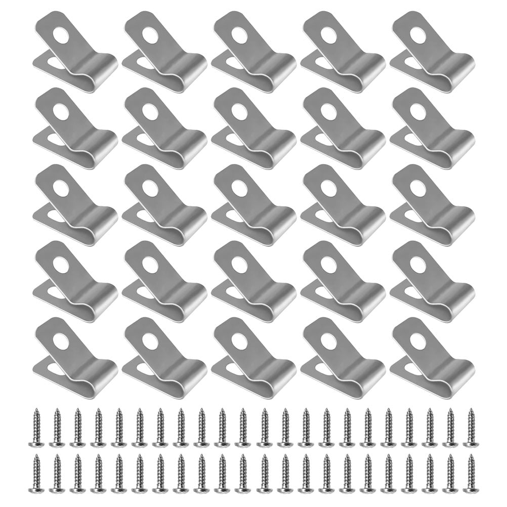 Zehuanyu 100 Sets of Wire Fence Clamp Heavy Duty Fencing Mounting Clips ...