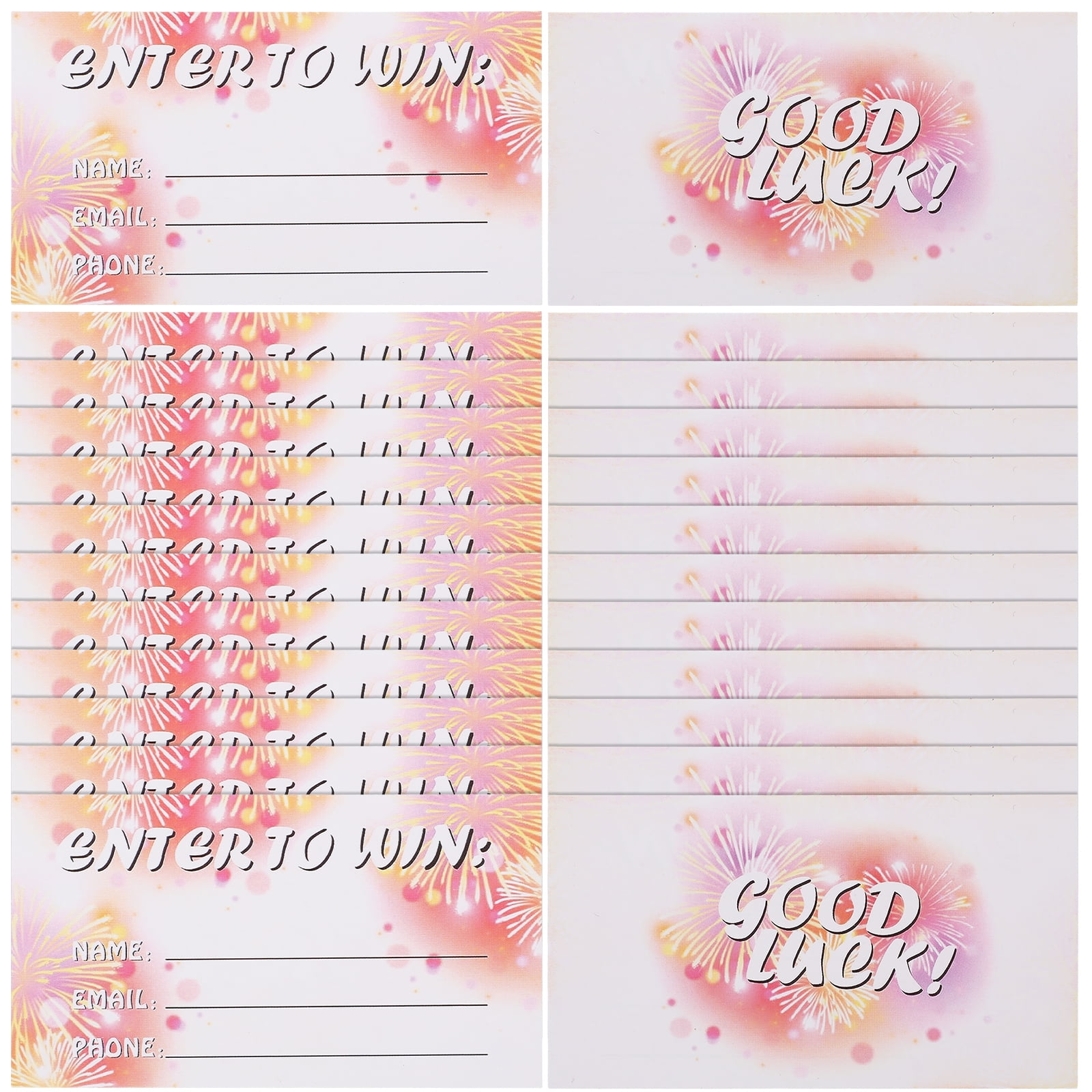 Zehuanyu 100 Sheets Place Value Counters Contest Ticket Blank Raffle ...