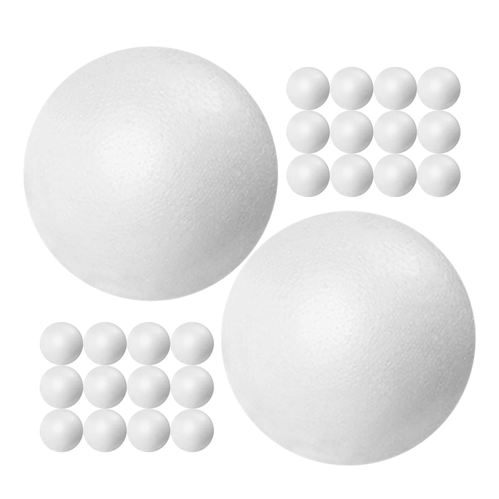 Zehuanyu 100pcs Foam Balls Foam Circle Foam Ball Round Foam Sphere Solar System Model Craft Foam ...